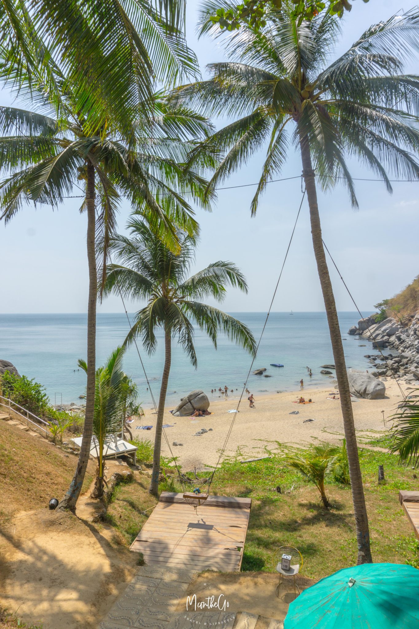 [泰國普吉島] Nui Beach Club 布吉秘境沙灘景區 Phuket Swing 大鞦韆、鳥巢 多個拍照打卡角落 - MC on the Go